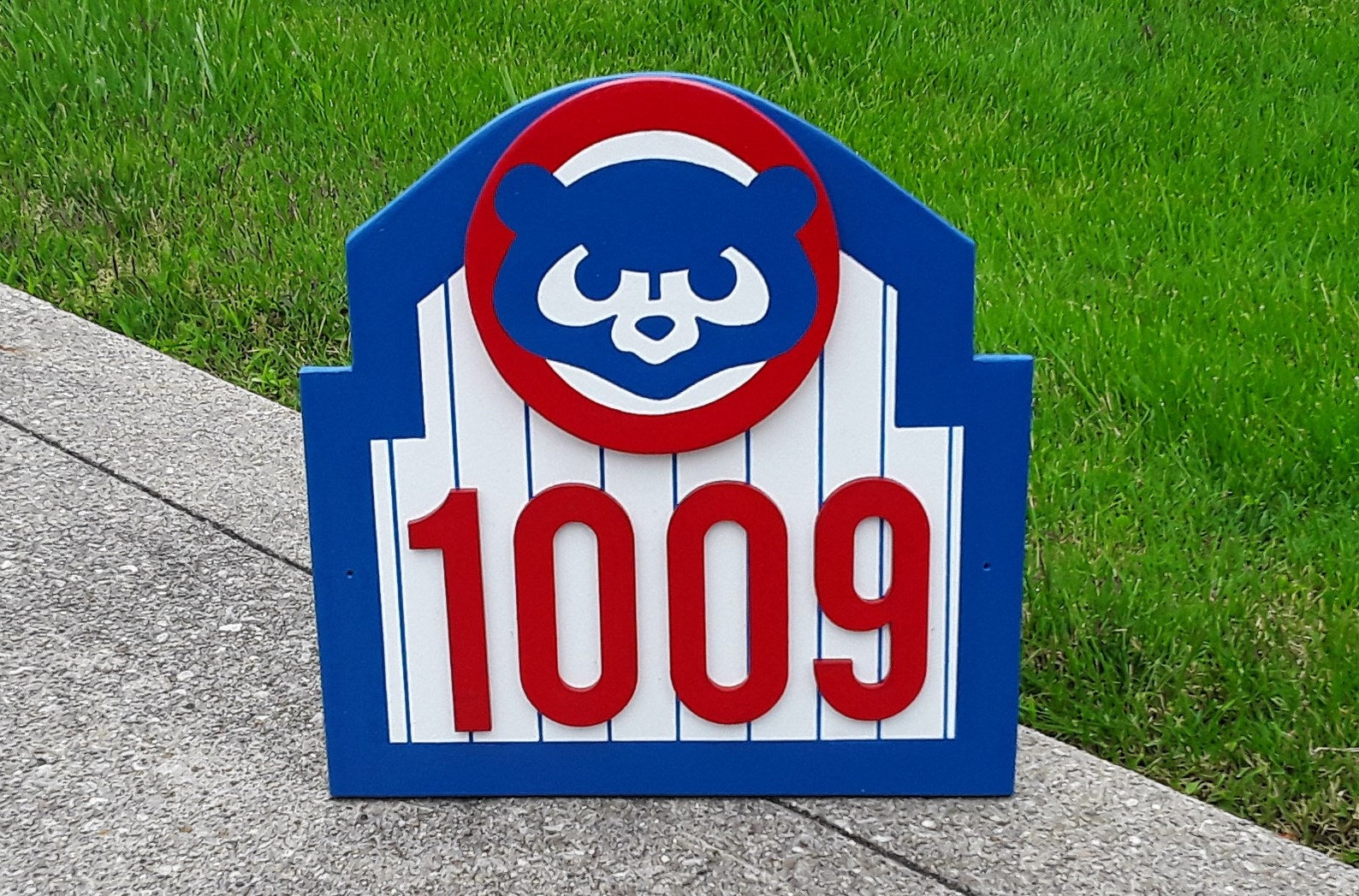 CHICAGO CUBS Address Sign CUBBIES Custom Made | Etsy