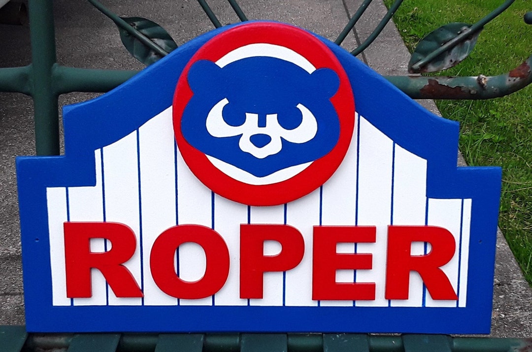 Chicago Cubs Name Sign "cubbies" Custom Made Wood Decor Sign | Chicago ...