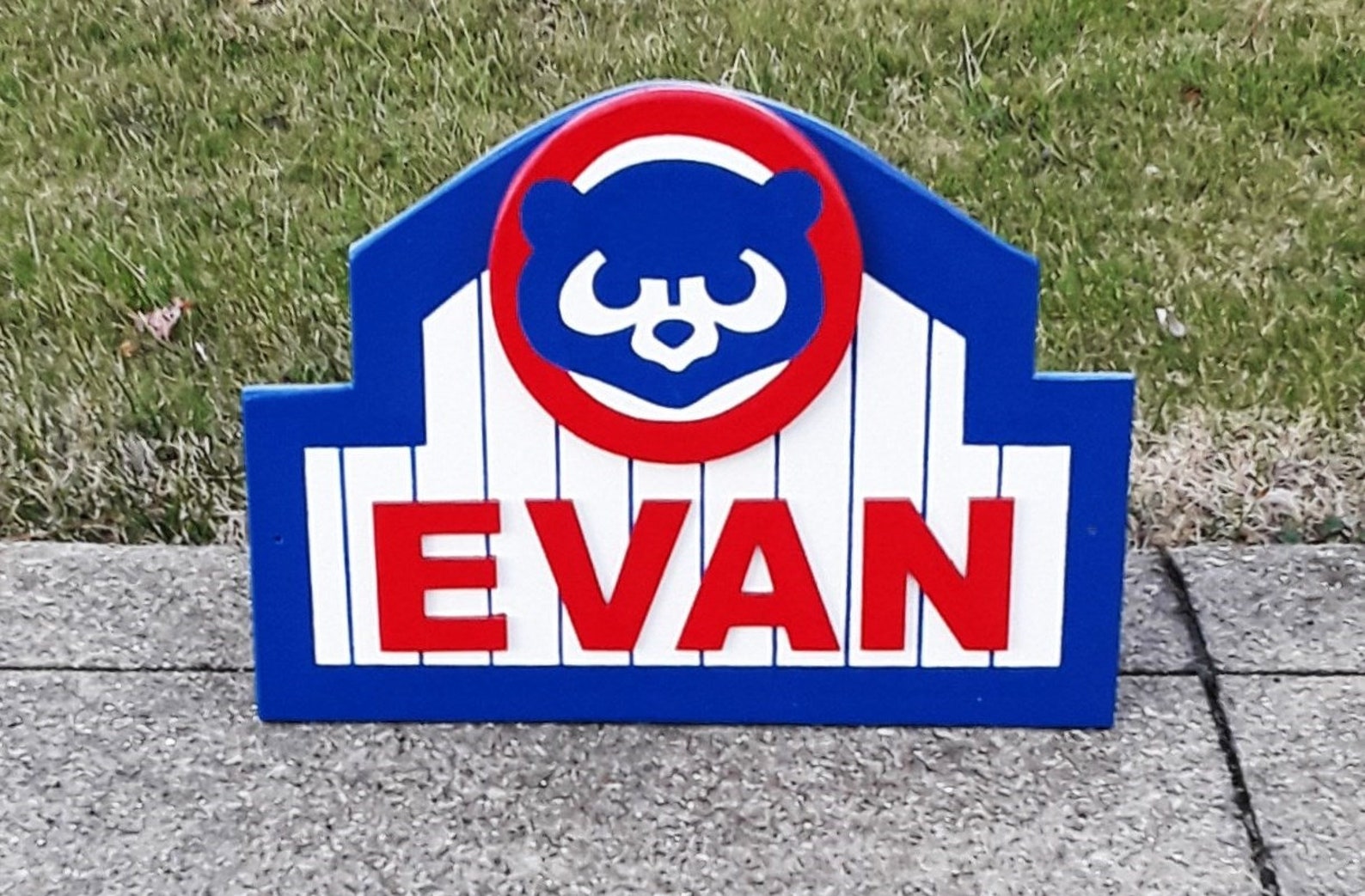 Chicago Cubs Name Sign cubbies Custom Made Wood - Etsy