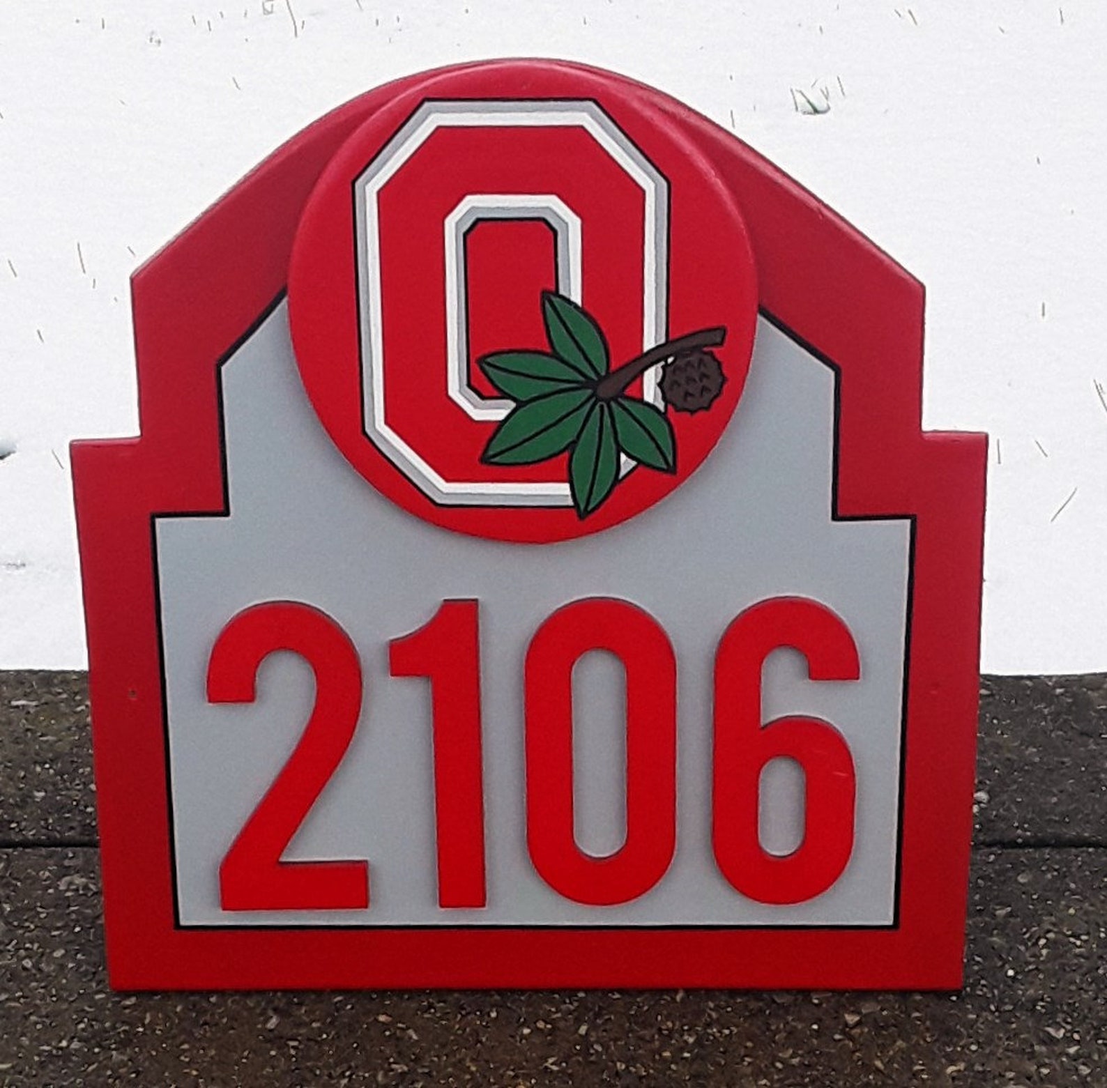 OHIO STATE Buckeyes Address Sign Custom Made Wood Decor Sign - Etsy