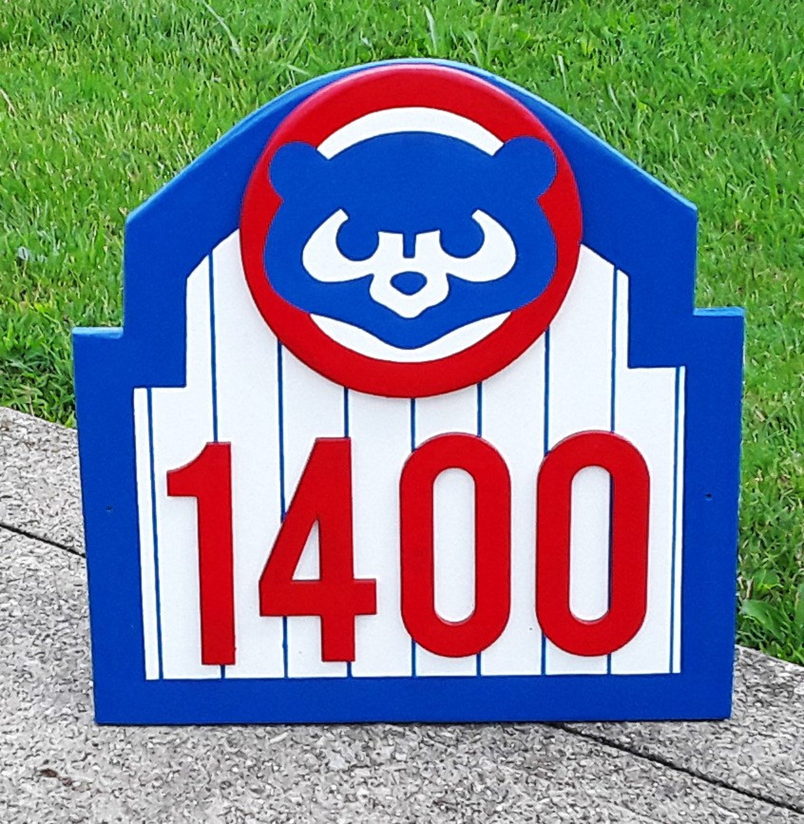 CHICAGO CUBS Address Sign cubbies Custom Made With | Etsy