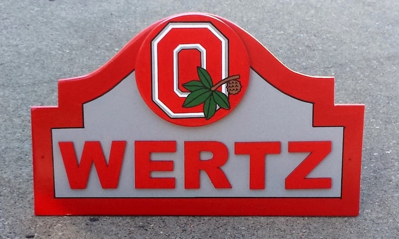 OHIO STATE Buckeyes Sign With Your NAME Custom Made Wood - Etsy