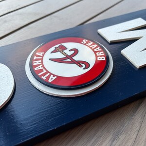 Atlanta Braves WELCOME Wood Sign /atlanta Braves Decor/atlanta Braves ...