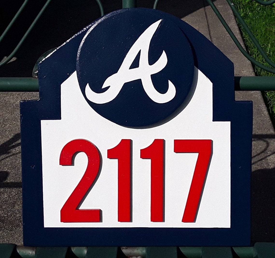ATLANTA BRAVES Address Sign Custom Made for Home Apartment - Etsy