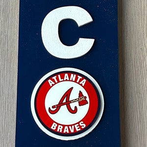 Atlanta Braves WELCOME Wood Sign /atlanta Braves Decor/atlanta Braves ...