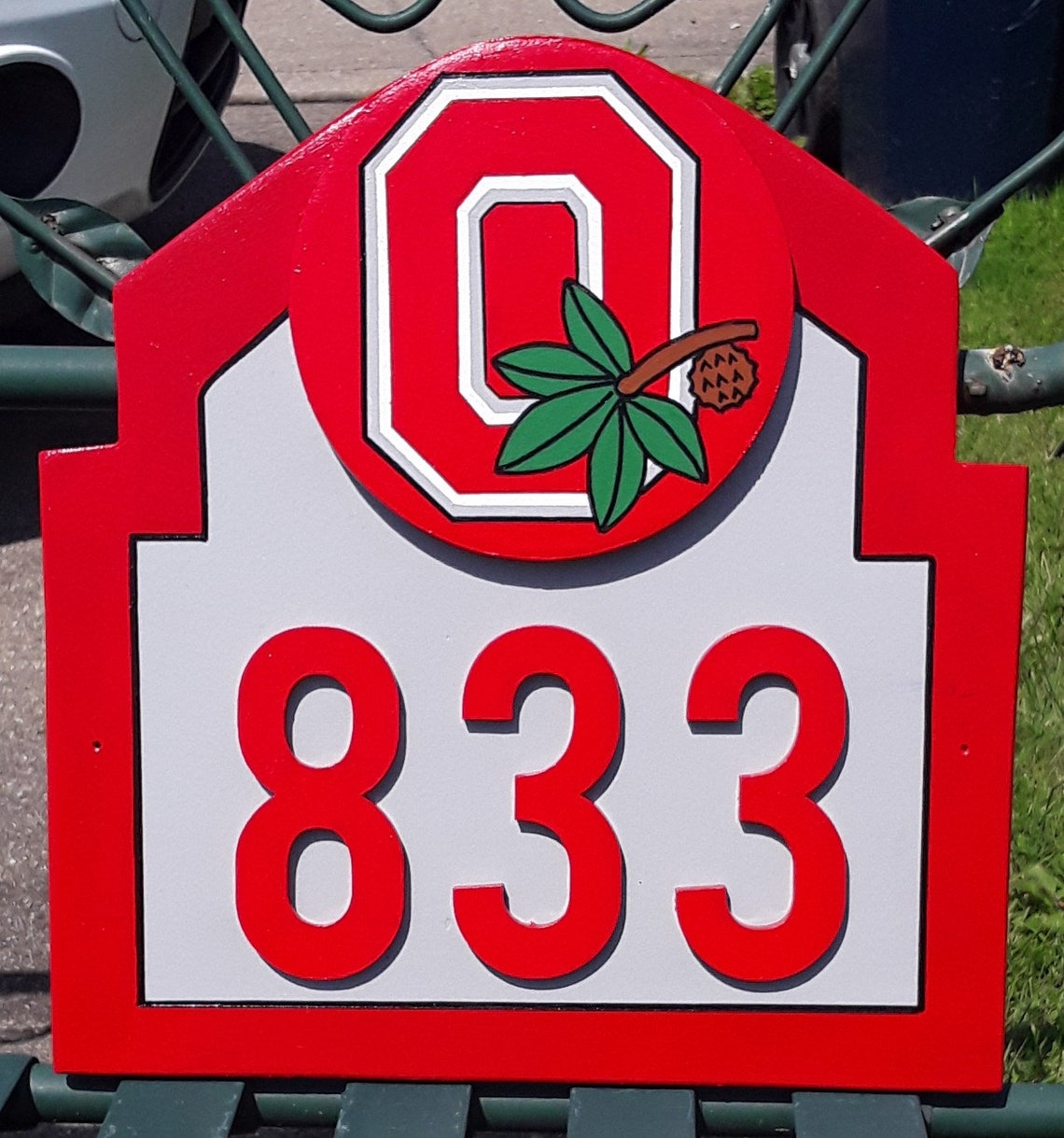 OHIO STATE Buckeyes Address Sign Custom Made Wood Decor Sign - Etsy