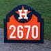 HOUSTON ASTROS Address Sign Custom Made for Home, Apartment, Office ...