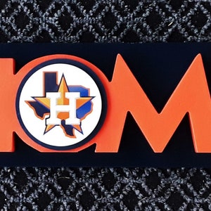 Houston Astros "home" Wood Decor Sign | Houston Astros Gifts | Astros ...