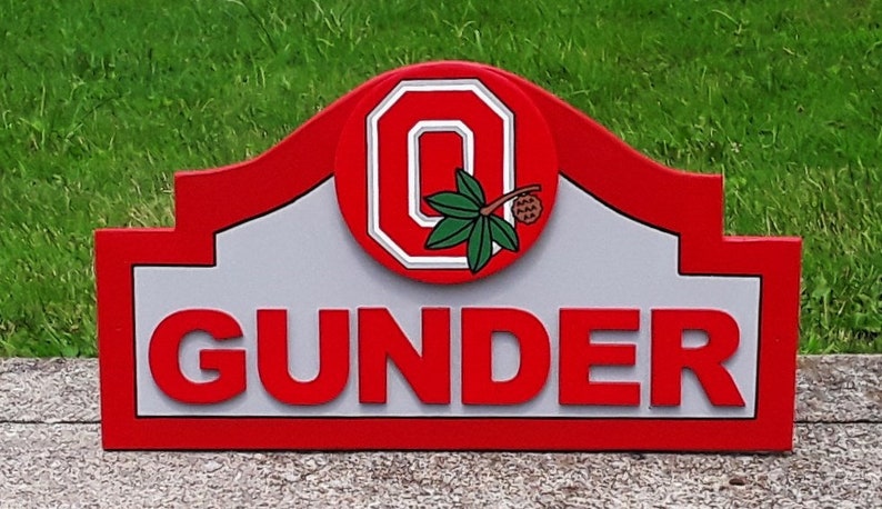 OHIO STATE Buckeyes Sign With Your NAME Custom Made Wood - Etsy