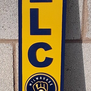 Milwaukee Brewers "welcome" Wood Sign / Brewers Gift / Brewers House ...