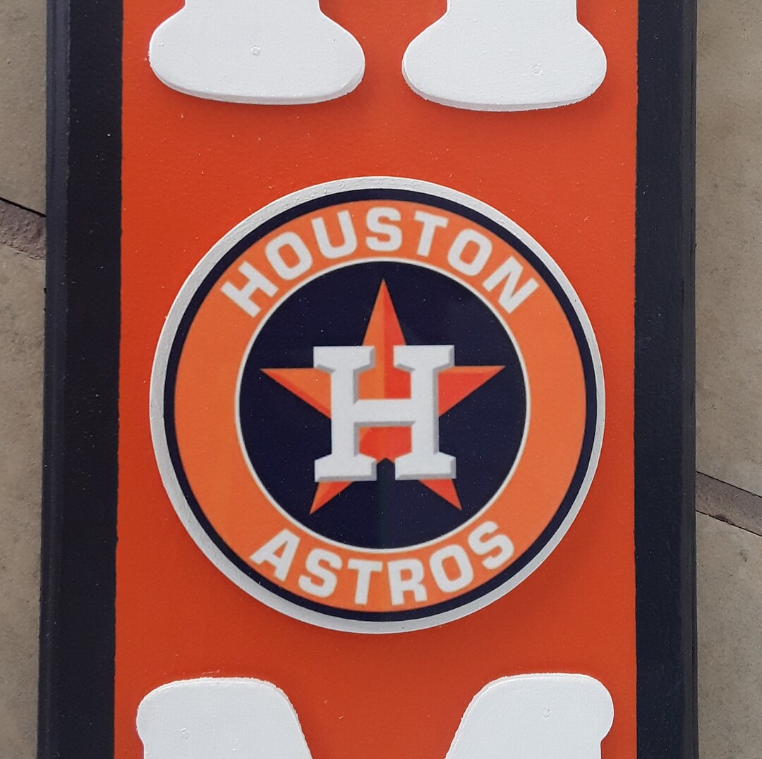 Houston Astros "home" Wood Decor Sign | Houston Astros Gifts | Houston ...
