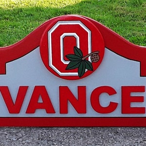 OHIO STATE Buckeyes Sign With Your NAME Custom Made, Wood Decor Sign ...