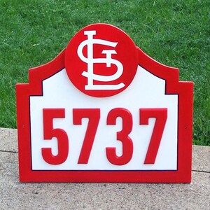 ST. LOUIS CARDINALS Address Sign Custom Made for Home, Apartment ...