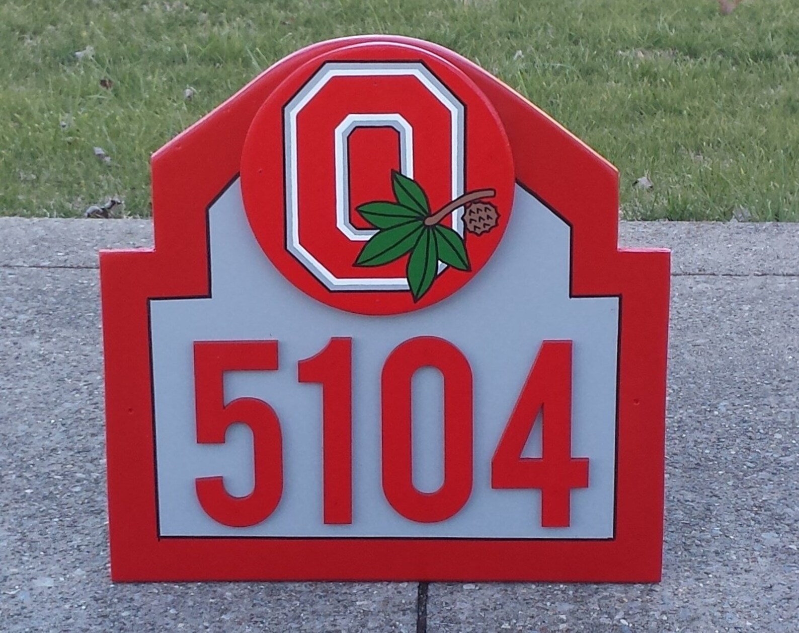 OHIO STATE Buckeyes Address Sign Custom Made Wood Decor Sign - Etsy