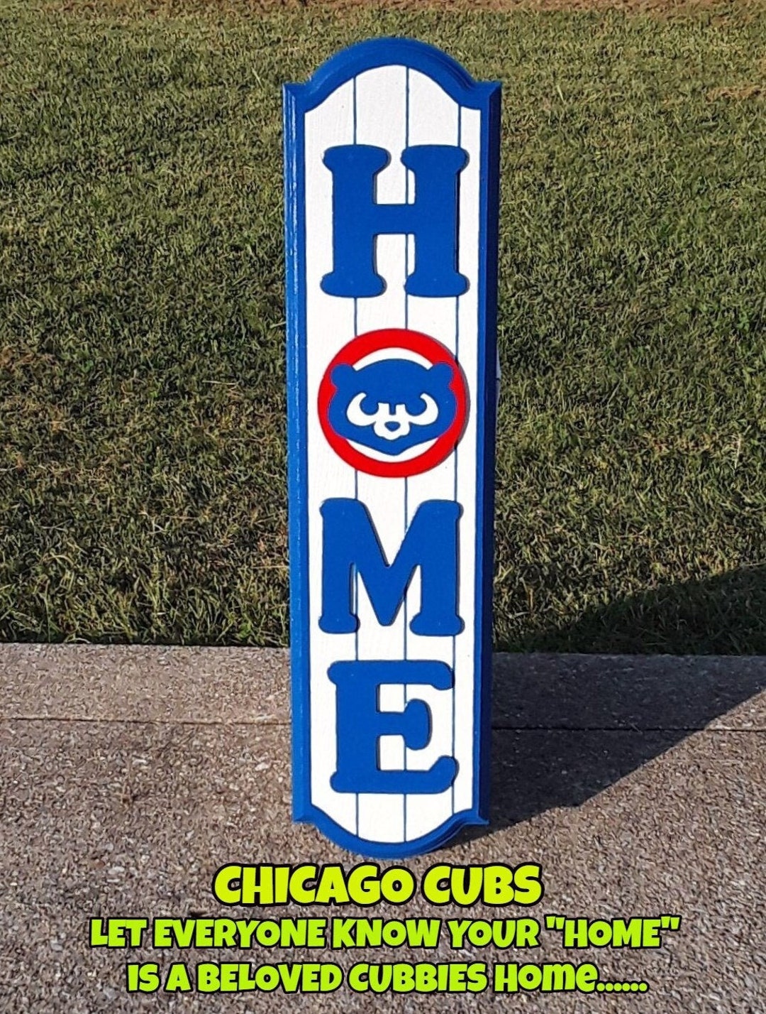 Chicago Cubs "cubs Home" Wood Decor Sign | Chicago Cubs Gifts | Chicago ...