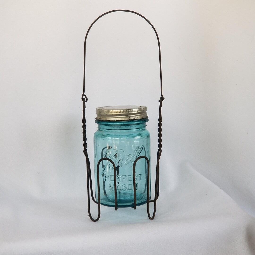 1920's Mason Jar With Wire Canning Basket, Canning Lifter, Perfect ...