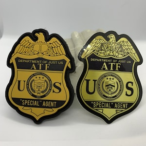 Department of Just Us ATF Badge PVC Patch and Decal - Etsy