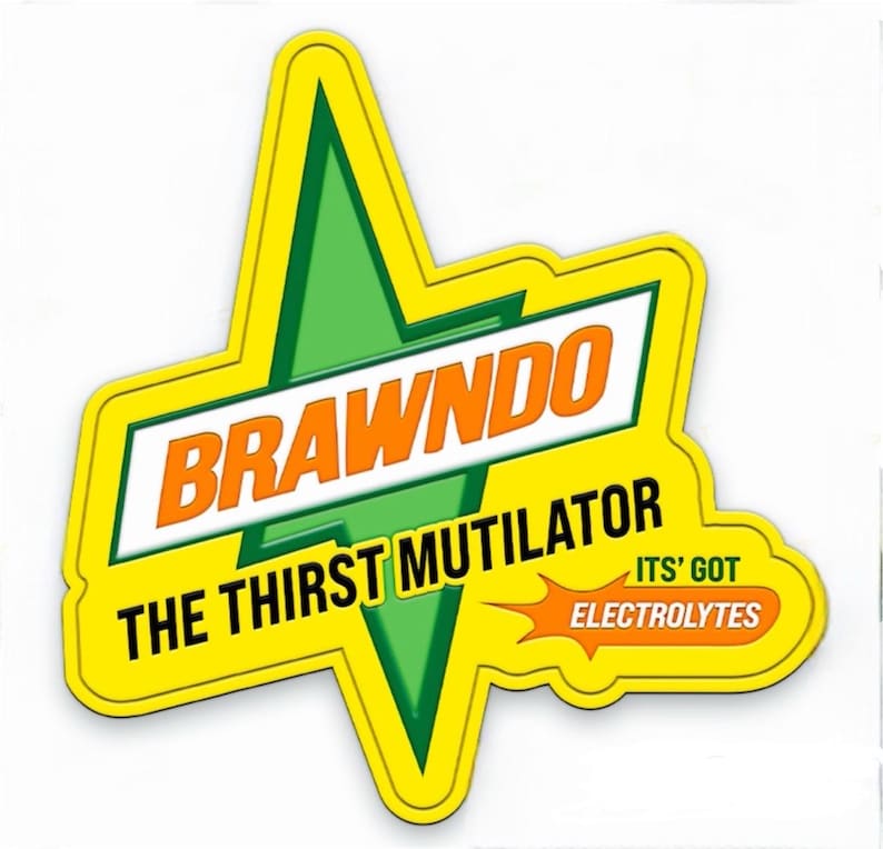Brawndo PVC Morale Patch With Decal - Contour - Etsy
