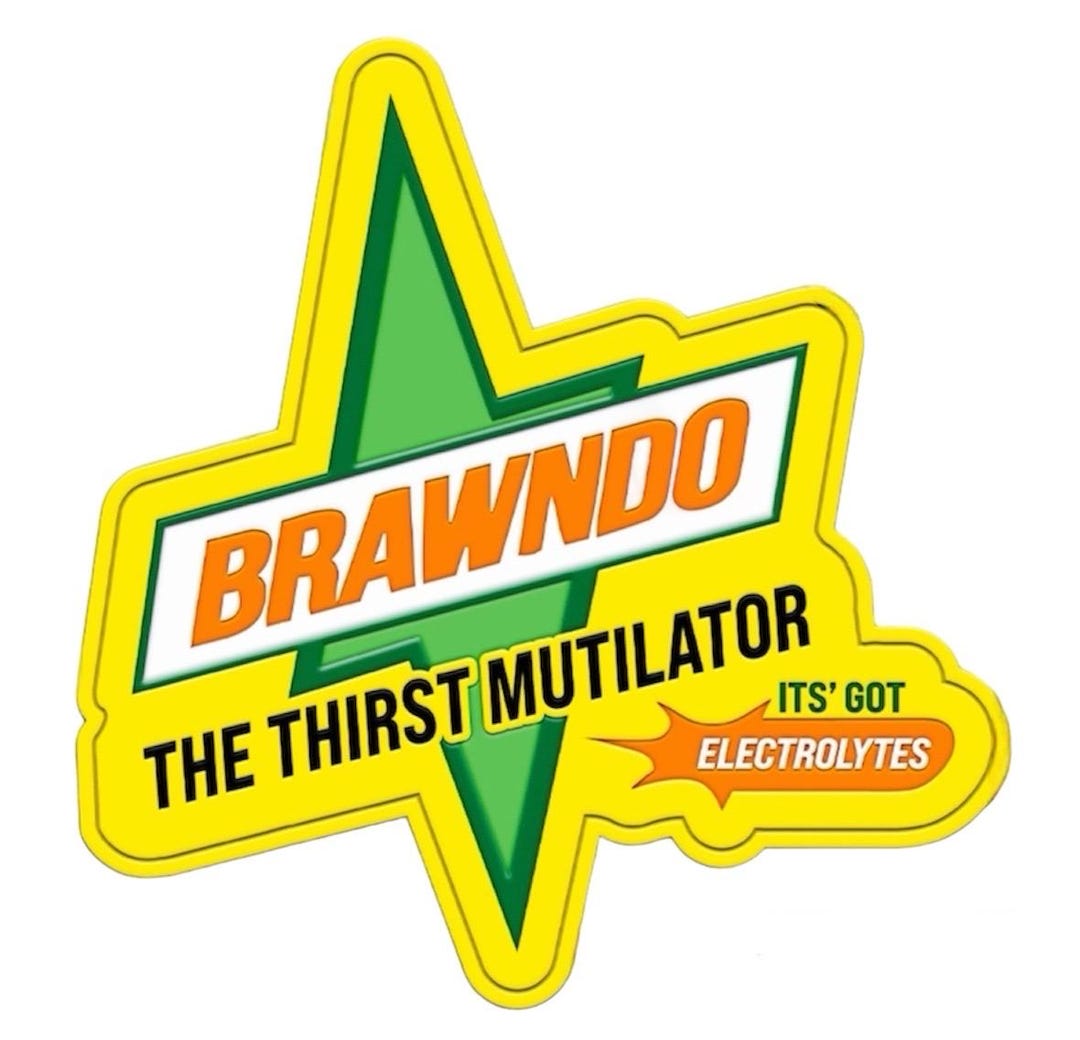 Brawndo PVC Morale Patch With Decal - Contour - Etsy