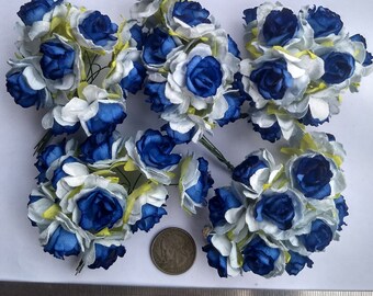 Blue paper flowers | Etsy