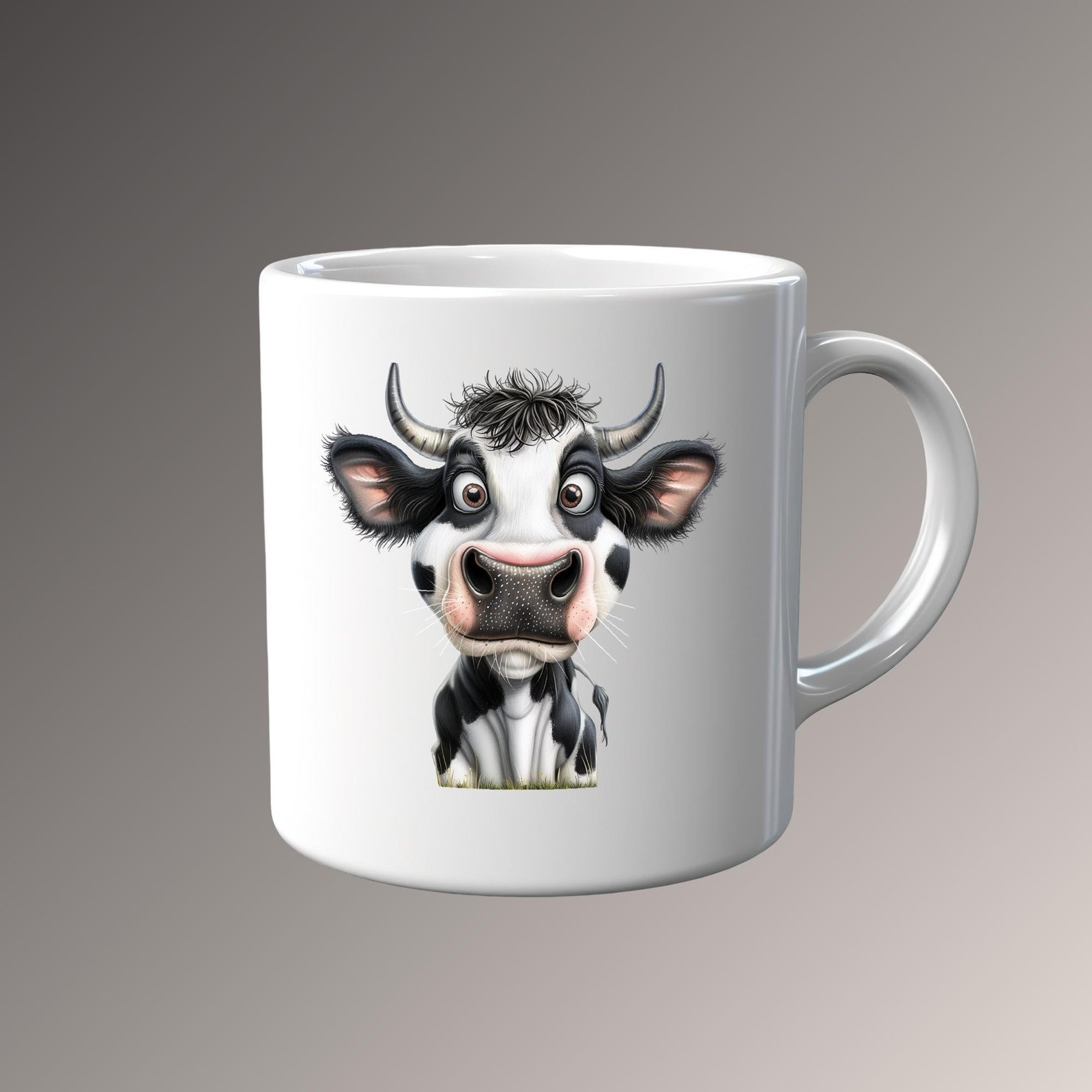 Wacky Cow Bundle Set - a Watercolor Bundle - Clipart Design - Instant ...