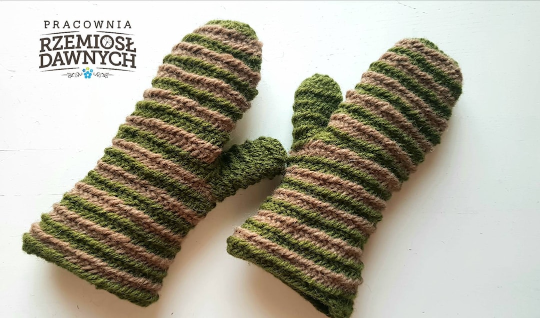 Naalbinding Women's Gloves. 100% Woolen Mittens. Viking Mittens - Etsy