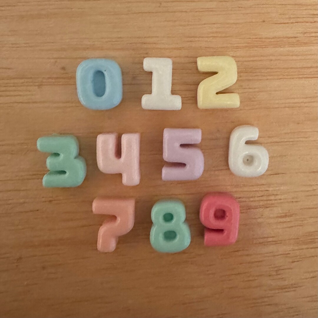 Number Trinkets I Spy Sensory - Etsy