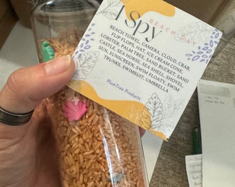 I SPY Bottle I Spy Trinkets Speech Therapy Sensory Bottle I Spy Game ...