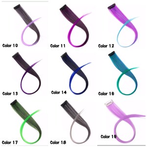 Synthetic Hair Extensions lots of colors | Etsy