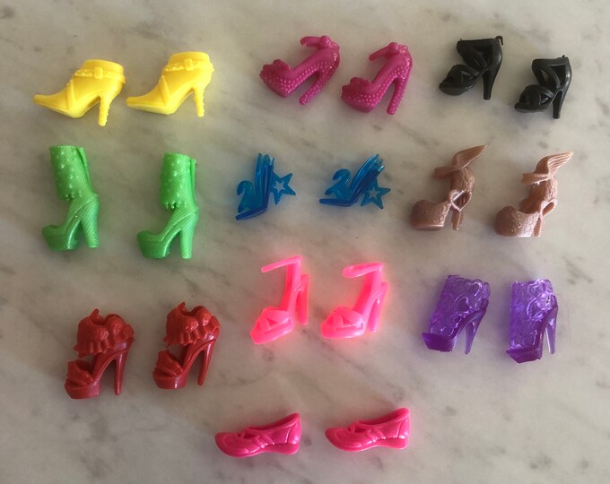 Barbie Shoes - Set of 6, 8, 10 or 12 - Etsy