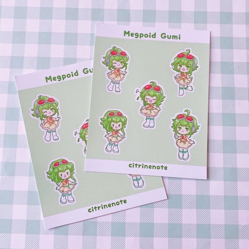 Vocaloid Acrylic Charms Gumi Megpoid Keychain Megpoid Gumi - Etsy