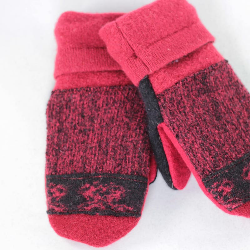 Red Mittens - Etsy
