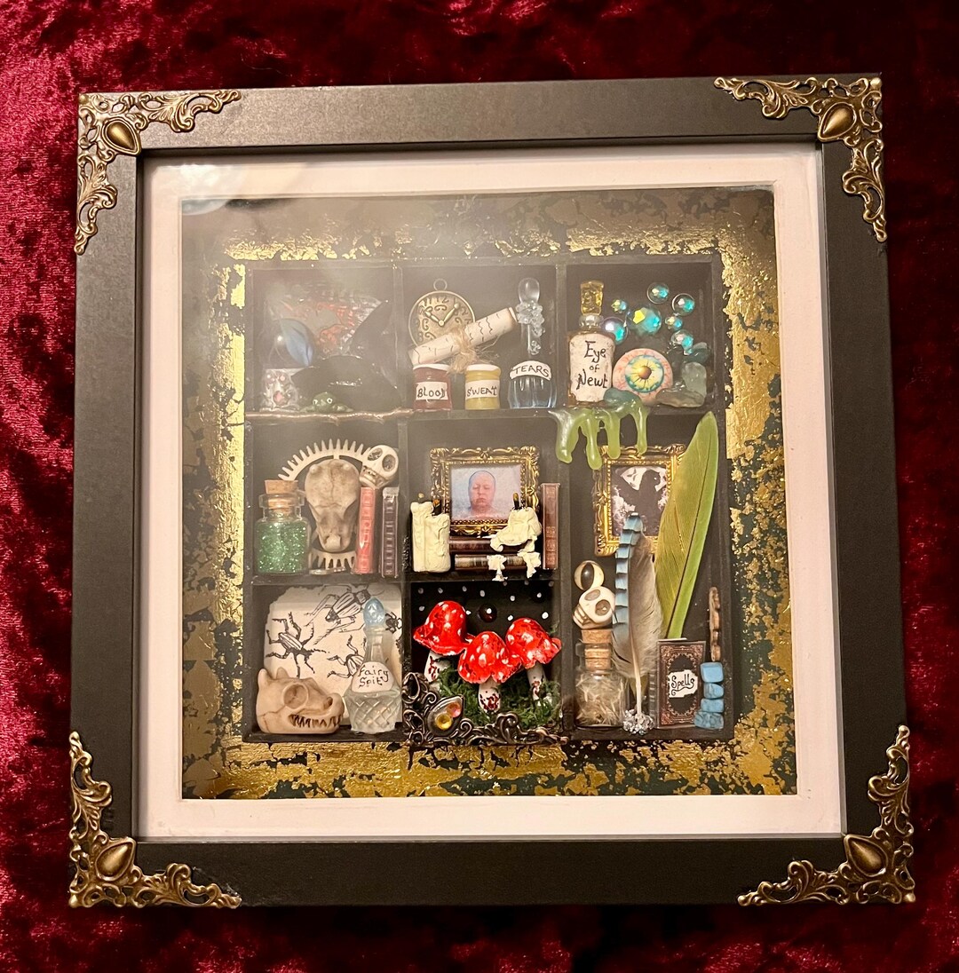 Witches Treasures Framed Light up Diorama - Etsy