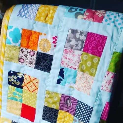 Six Patch Quilt Pattern/pdf Quilt Pattern/scrap Quilt Pattern - Etsy