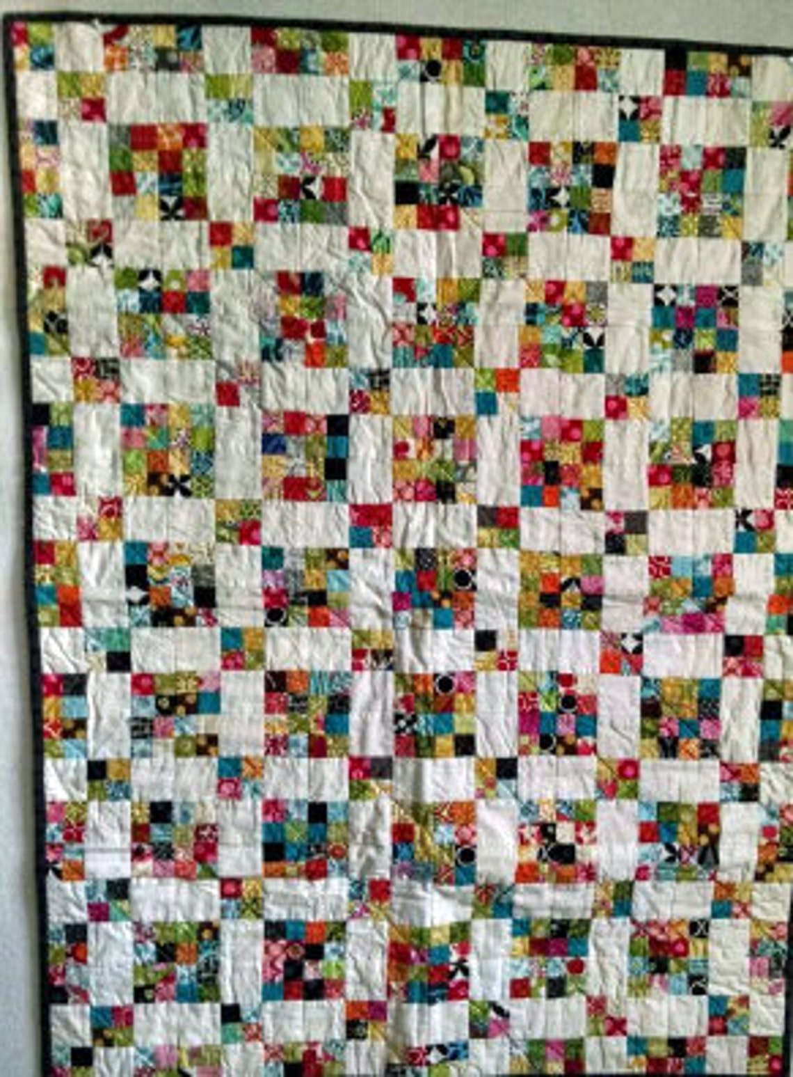 Scrappy Happy Nine Patchy Quilt Pattern/pdf Quilt Pattern/scrap Quilt ...