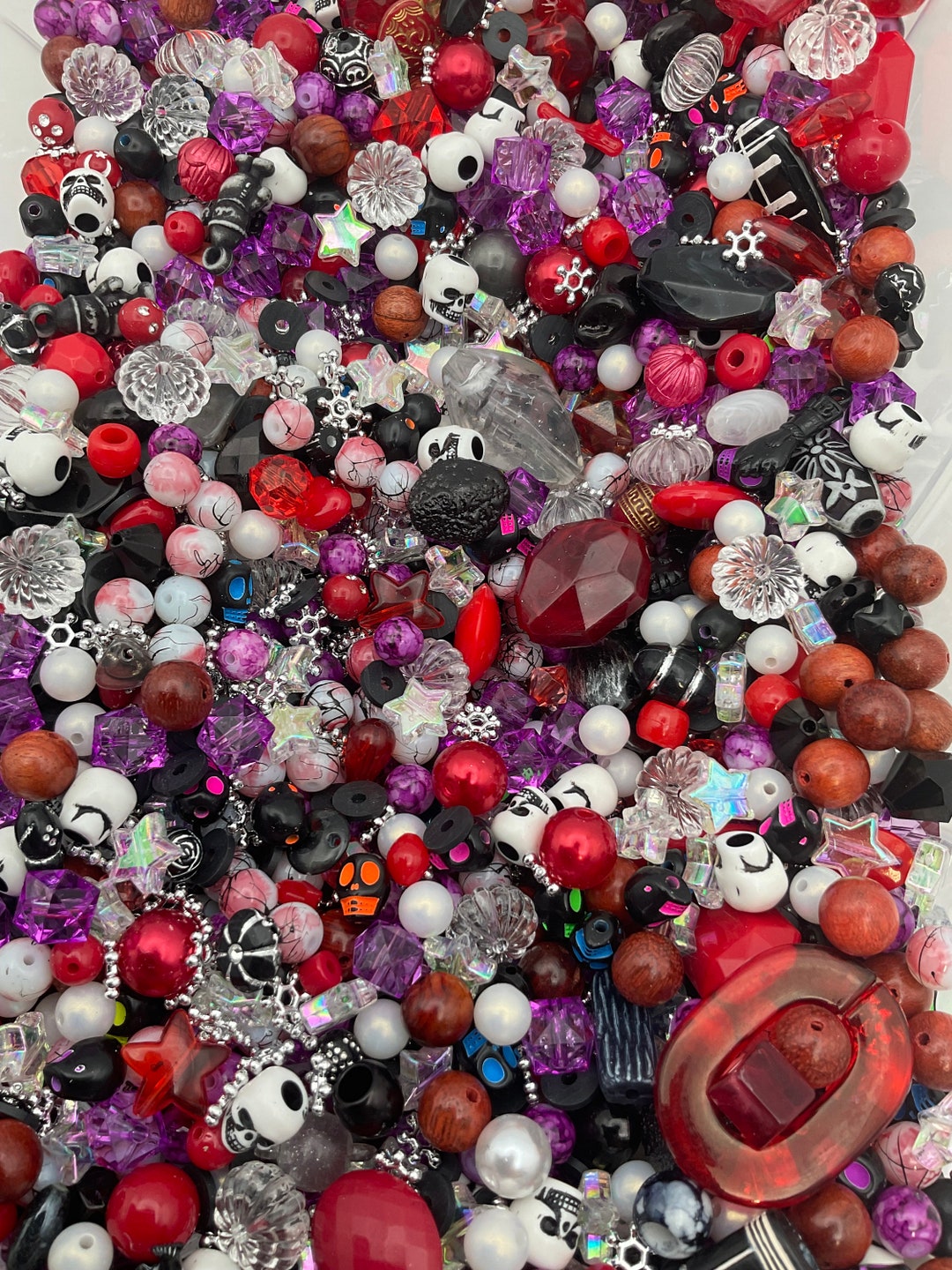 Bead Soup, Gothic Spooky, Mix Confetti, ,clay, Beads, , Acrylic, Glass ...