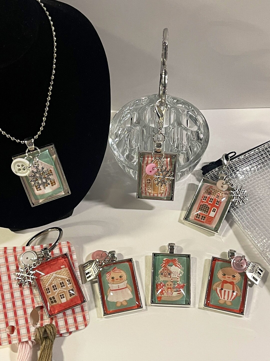 Gingerbread - Thread Keep - Scissor Fob - Needleminder - Zipper Pull ...