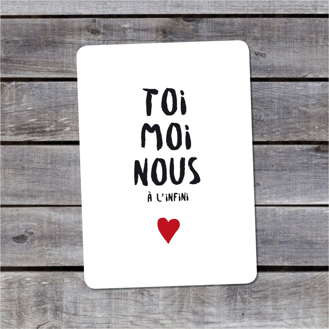 Postal Card {toi-moi-nous} - Etsy