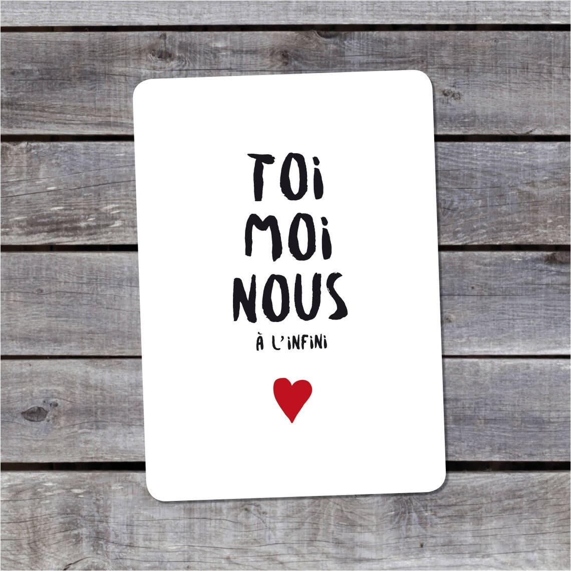 Postal Card {toi-moi-nous} - Etsy