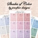 Shades of Color Printable Papers by Jenofeve Designs - Etsy