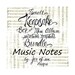 SMALL Keepsake Box & Mini Album Printable Template in MUSIC Notes and ...