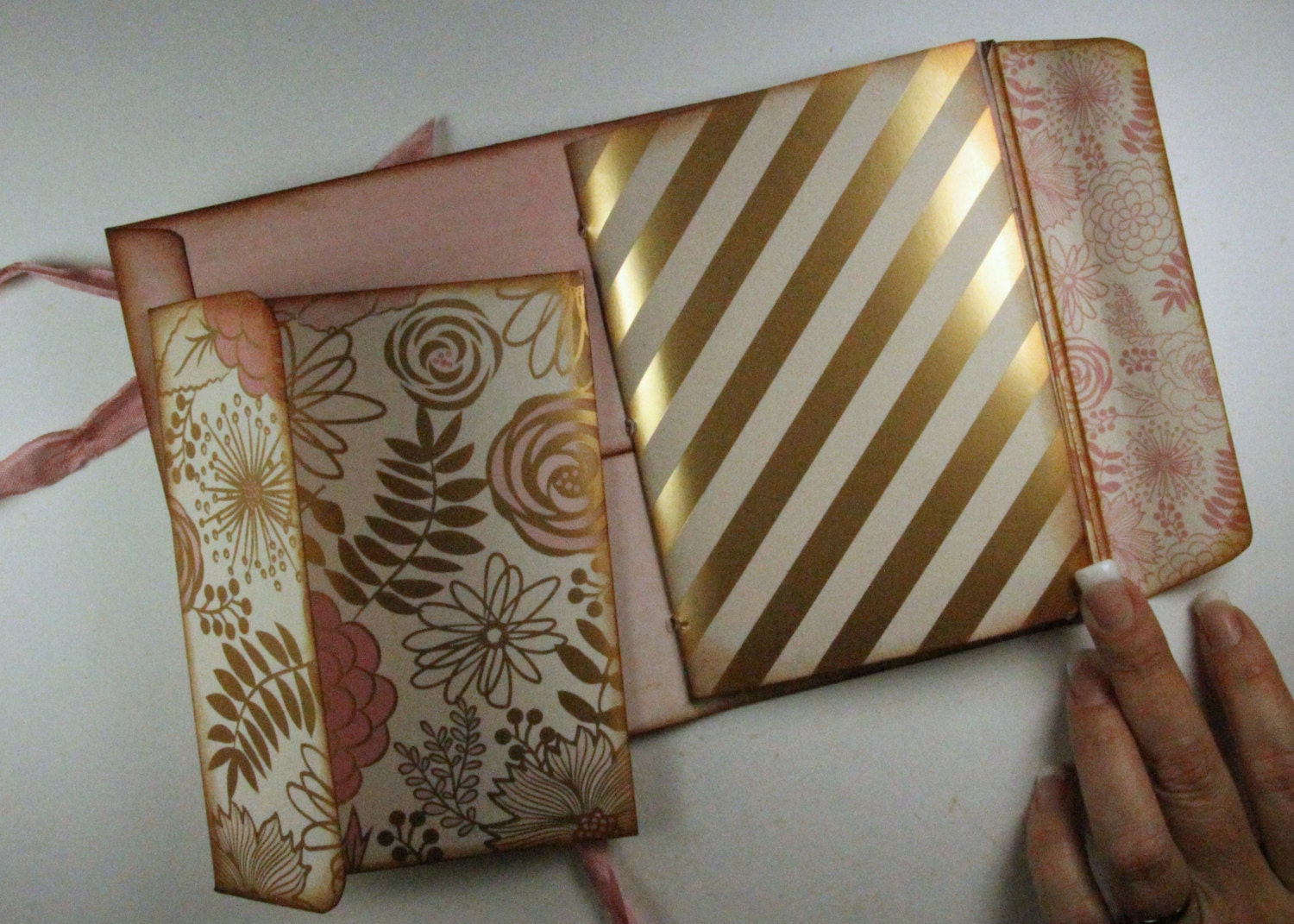 6x9 Printable Envelope Album Distressed Harlequin & Plain | Etsy