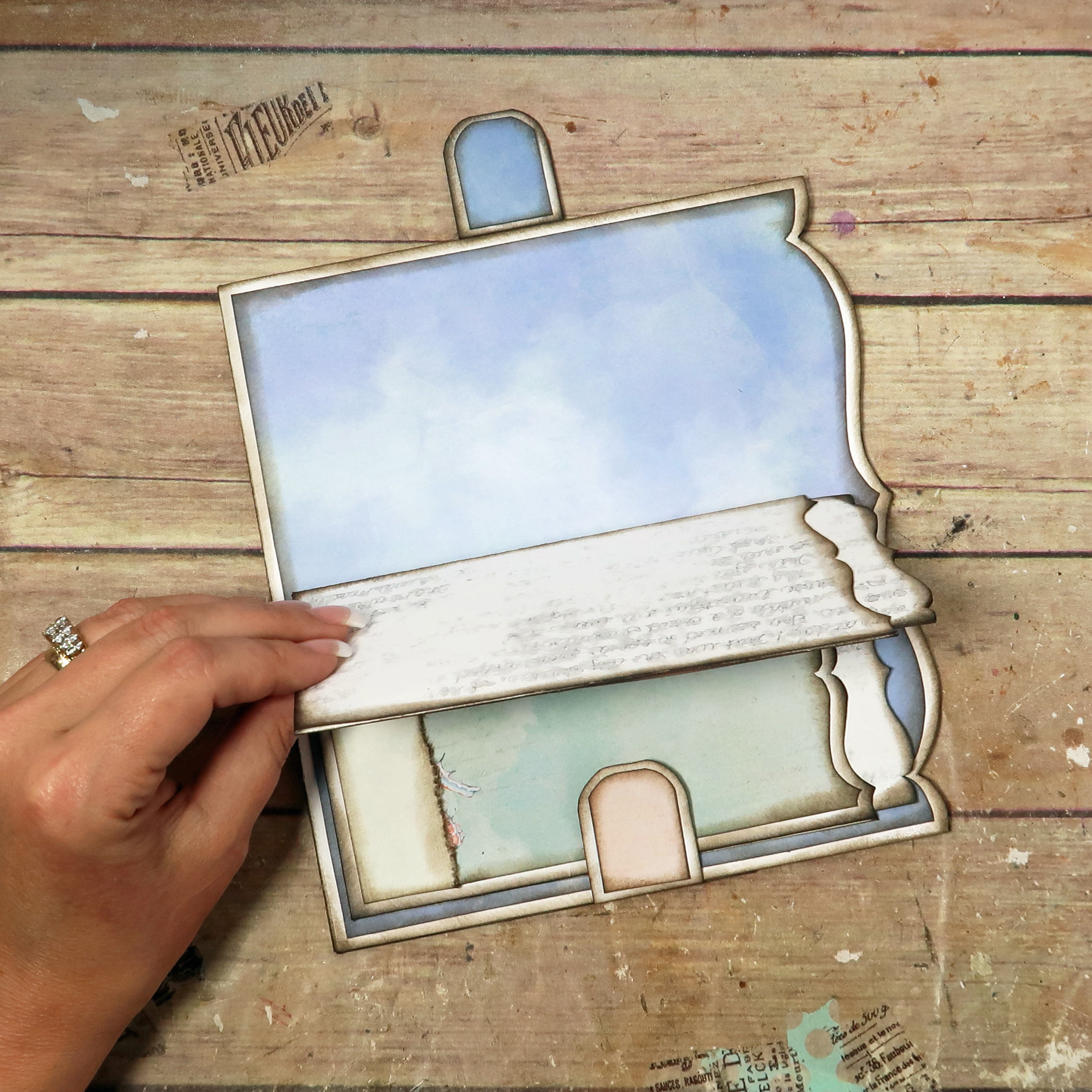 Everlasting Printable Mini Album Template in WOOD and PLAIN - Etsy