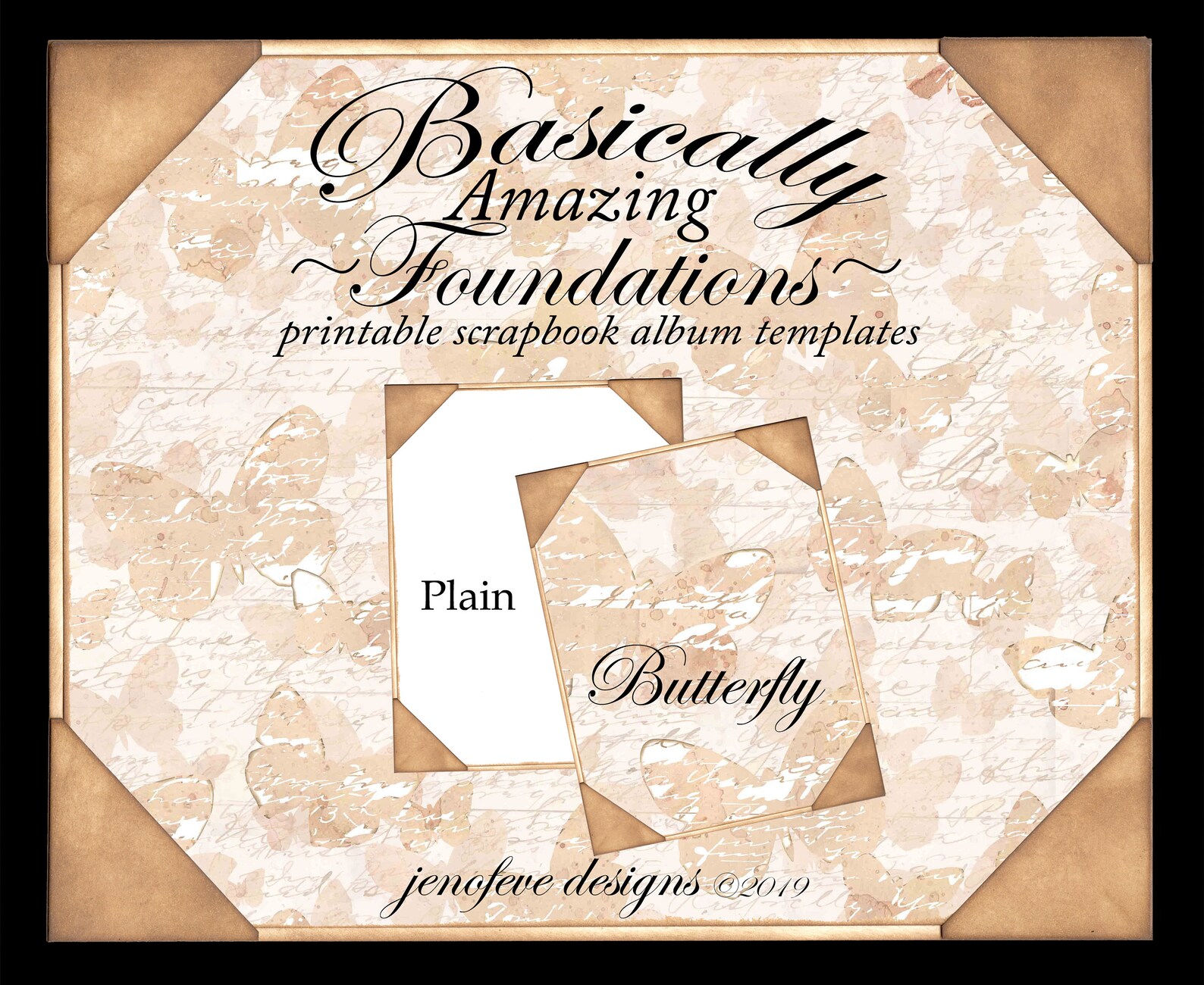 Basically Amazing~foundations~butterfly & Plain~printable Scrapbook ...