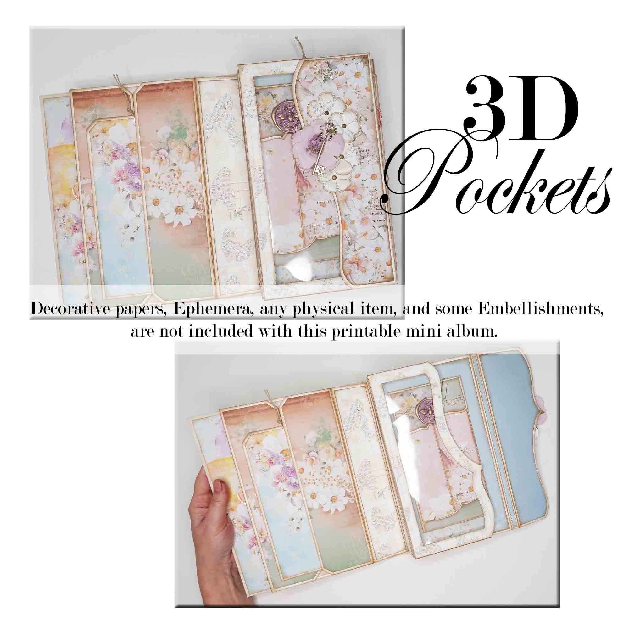Timeless ~ LETTERS, VINTAGE Script, & Plain~ Printable Scrapbook Album ...