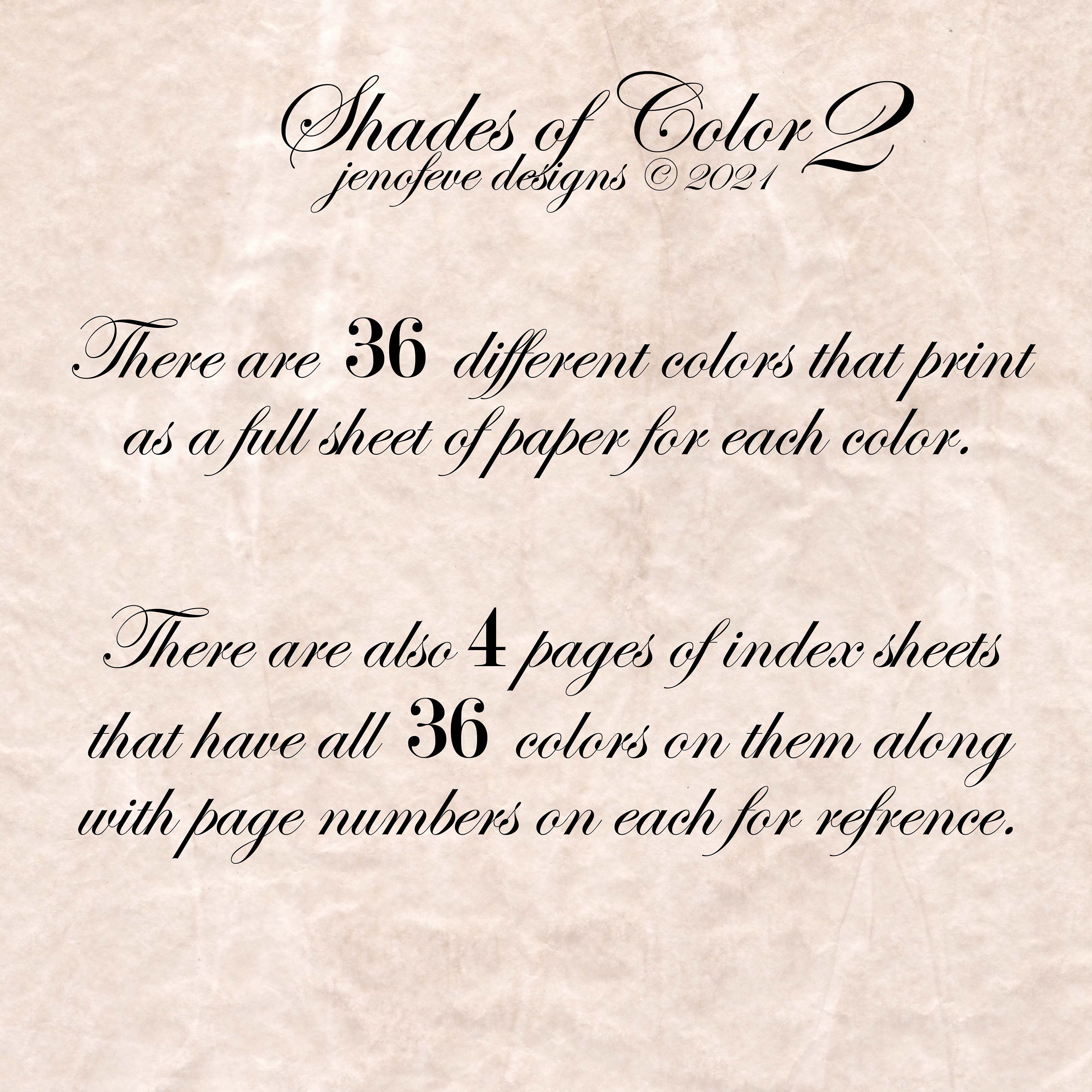 Shades of Color 2 Printable Papers by Jenofeve Designs - Etsy