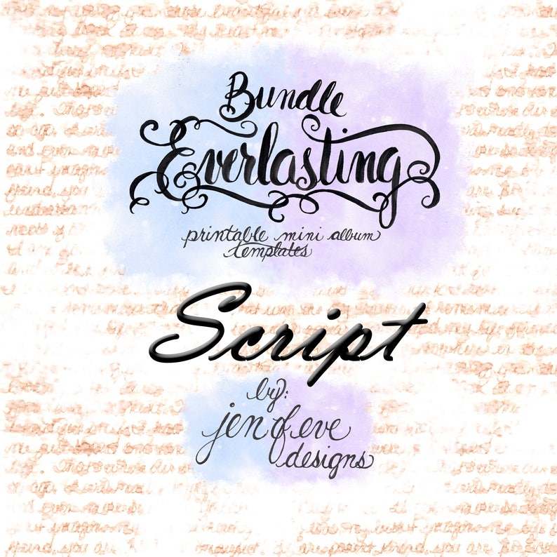 Everlasting & Mini Everlasting Printable Mini Album Template Bundle in ...