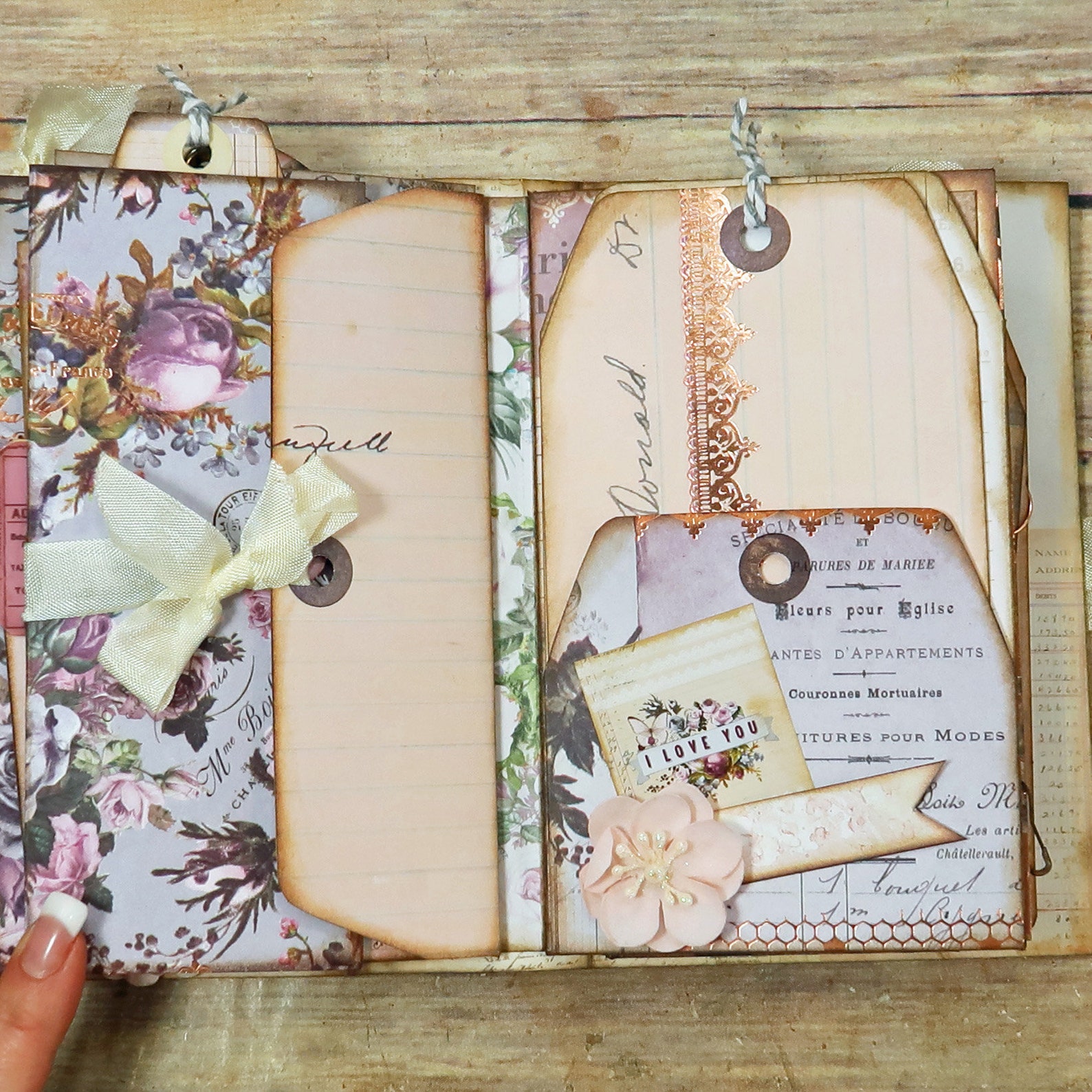 Remnants Lovely Layers Printable Mini Album Template in | Etsy