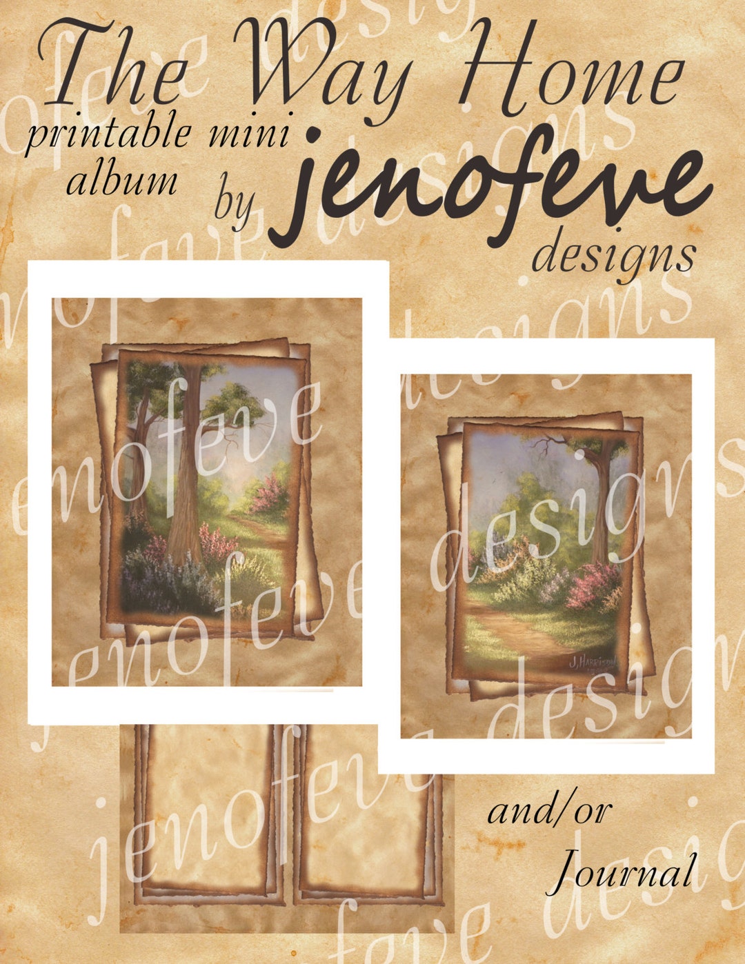 The Way Home "printable" Vintage Mini Album - Etsy