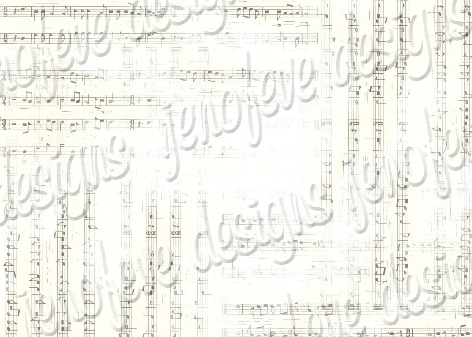 6x9 Printable Envelope Album Music Notes & Plain Templates - Etsy
